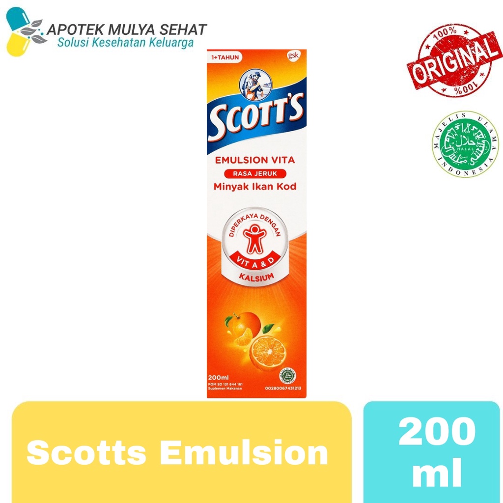 Jual Scotts Emulsion Vita/ Suplemen Kesehatan Otak Dan Pertumbuhan Anak ...