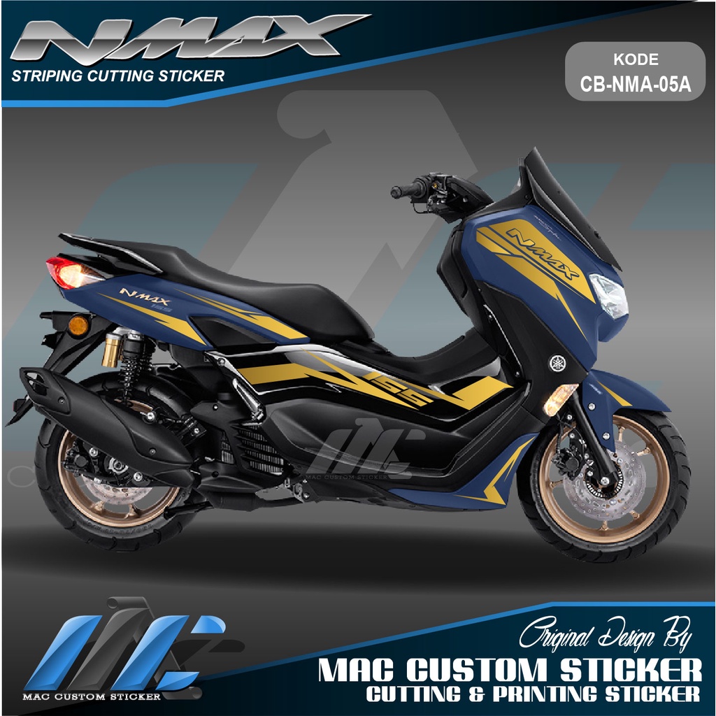 Jual CUTTING STICKER NMAX NEW - STIKER NMAX 2020 - UNTUK NMAX BIRU - CB ...
