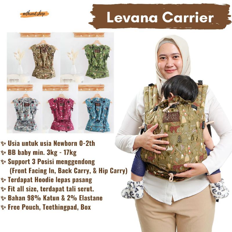 Jual [Cuddle Me] SSC Levana Neo Carrier / Gendongan M Shape | Shopee ...
