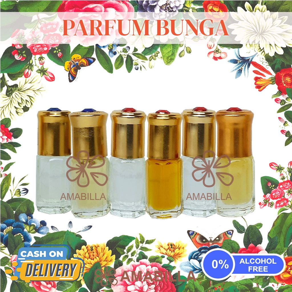 Jual Parfum Aroma BUNGA FLORAL Original Non Alkohol 3ml 6ml 12ml Parfum ...