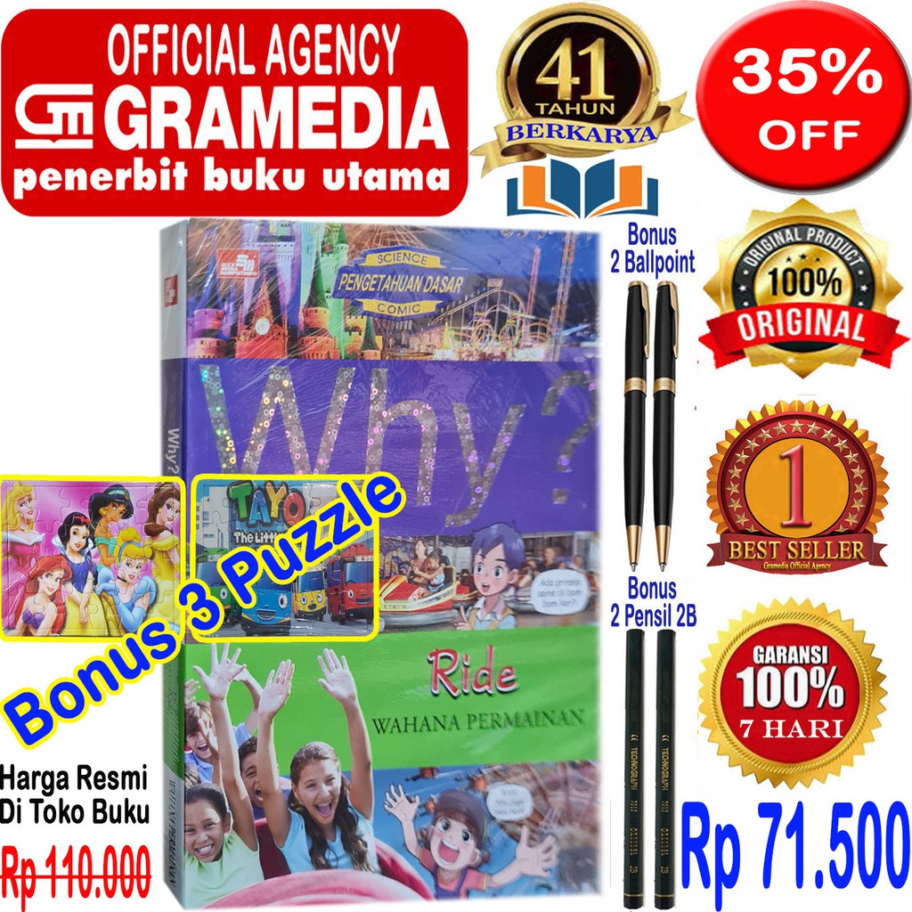 Jual Buku Komik - Science Comic Why Ride - Wahana Permainan - Original ...
