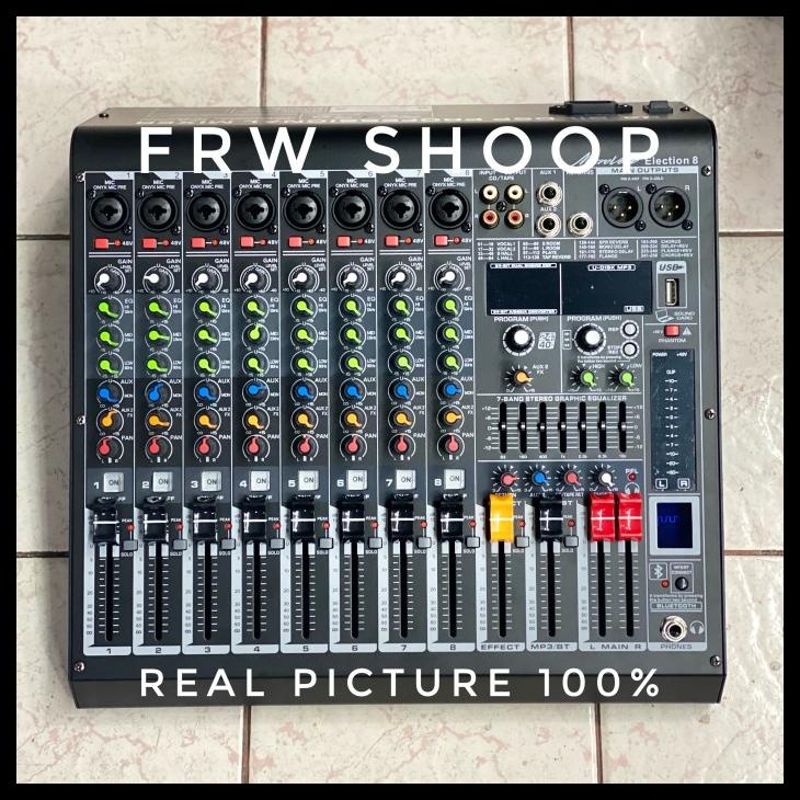 Jual Mixer Microverb Election 8 / Election8 Usb Blutooth Recording To ...