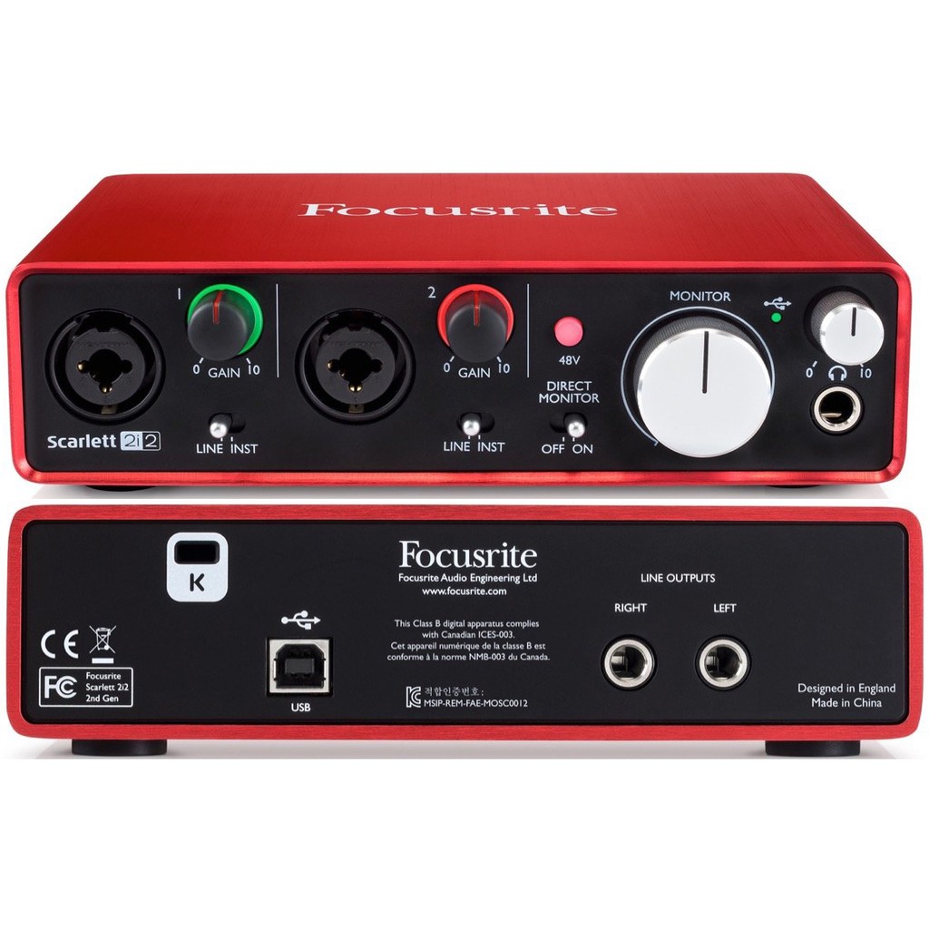Jual Soundcard Focusrite Scarlett 2i2 3rd generation ( 2 input 2 output ...
