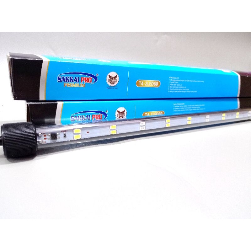 Jual Lampu LED celup Aquarium SAKKAI PRO T4 2LED 60 | Shopee Indonesia