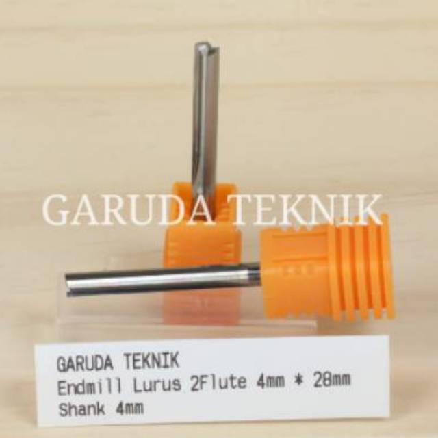 Jual Mata ROUTER CNC 2Flute Lurus 4mm straight flute ROUTER BITS ...