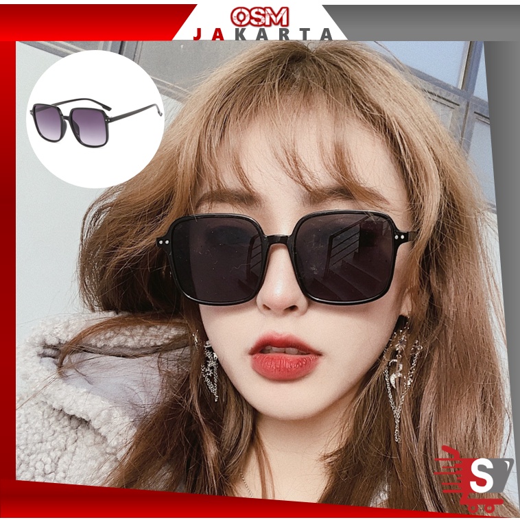 Jual OSM JKT F5374 Kacamata Persegi Bingkai Besar / Kacamata Fashion Model Korea / Kacamata ...