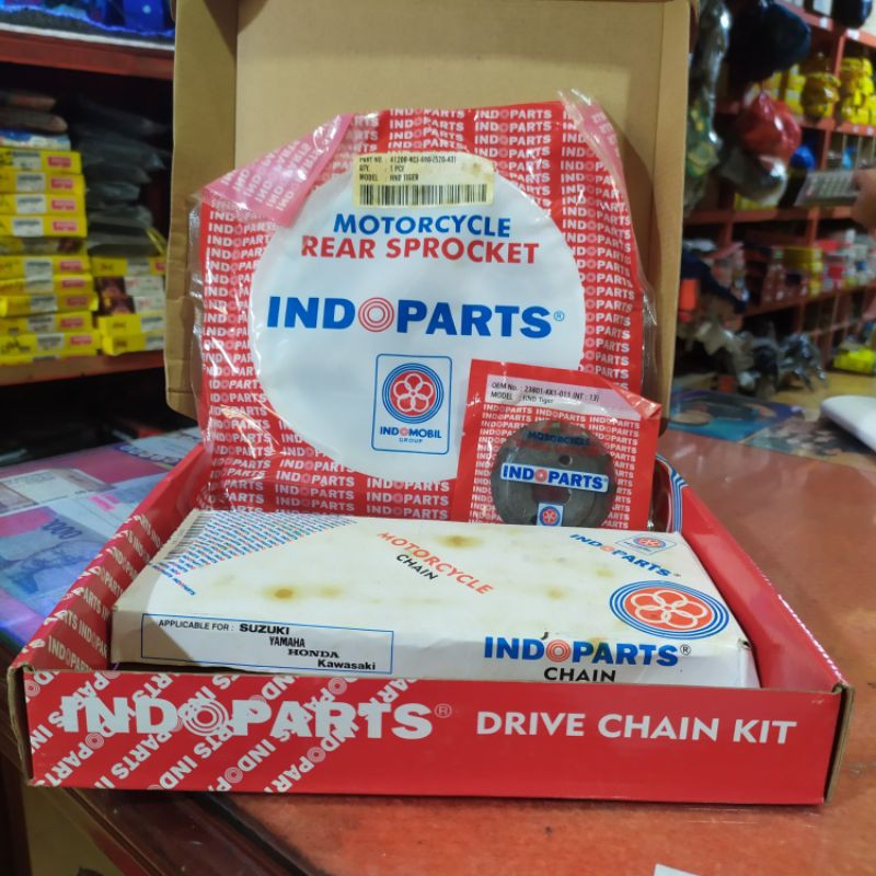 Jual GEAR SET INDOPARTS TIGER / TIGER 2000 GIR GIGI RANTAI TARIK ...