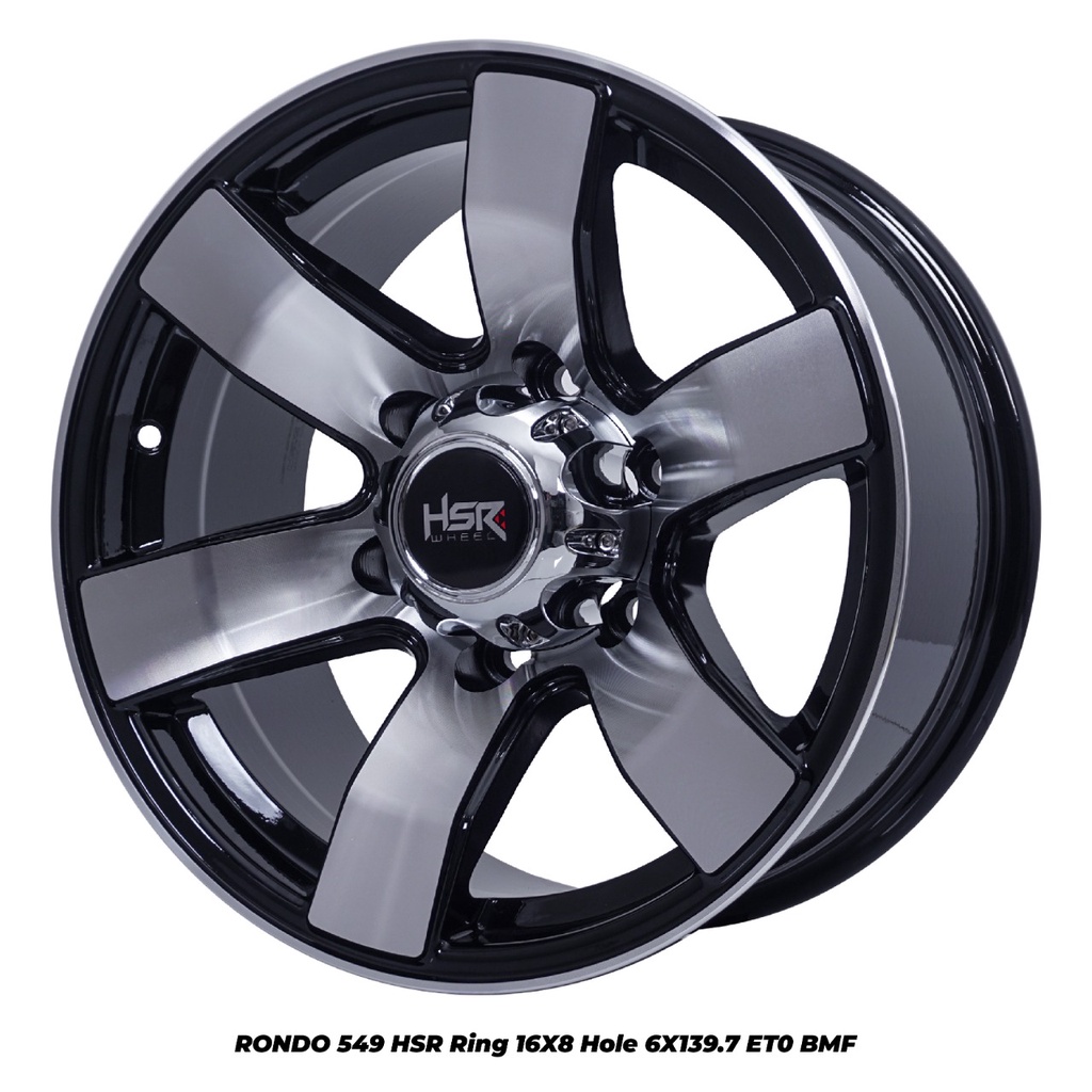 Jual Velg R16 Mobil Hiace Ranger Terrano HSR RONDO 549 Ring 16 Hitam ...