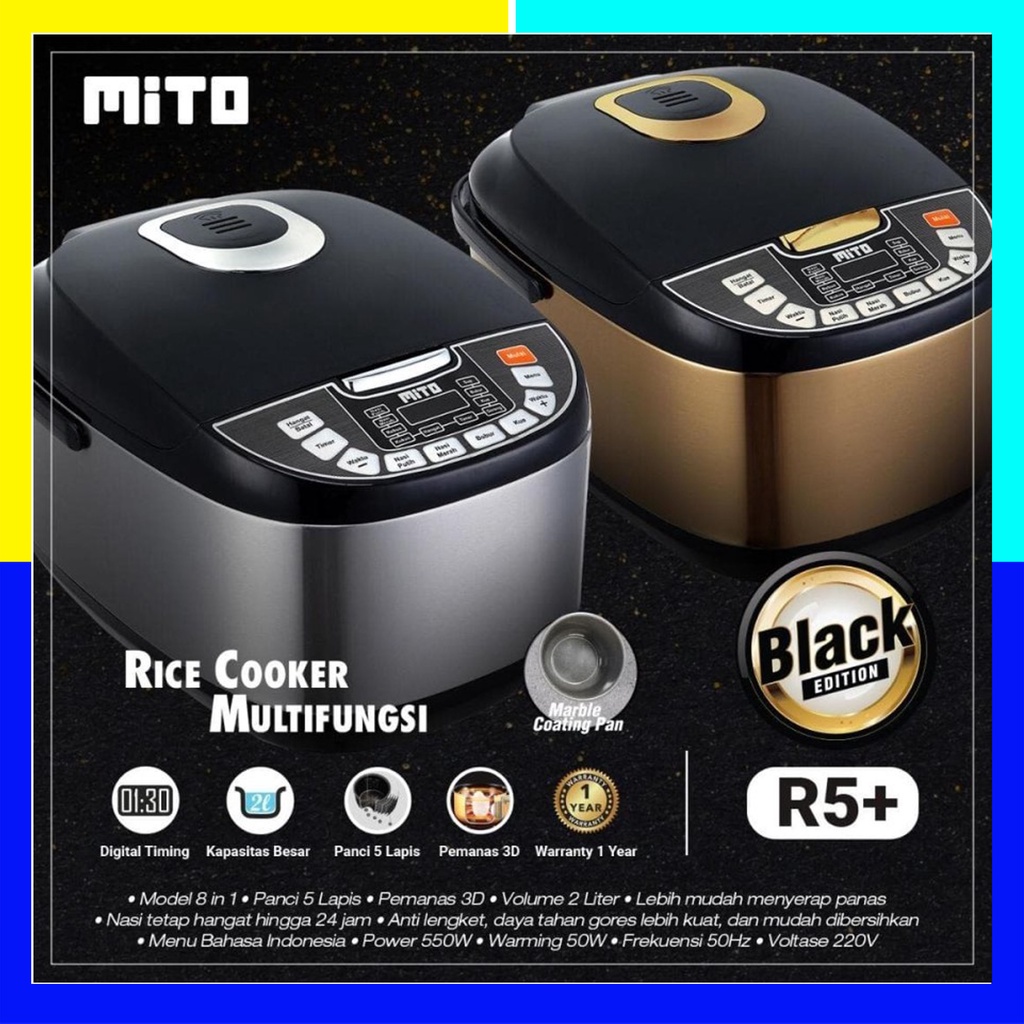 Jual MITO DIGITAL RICE COOKER 2 LITER R5+ / R5 PLUS | Shopee Indonesia