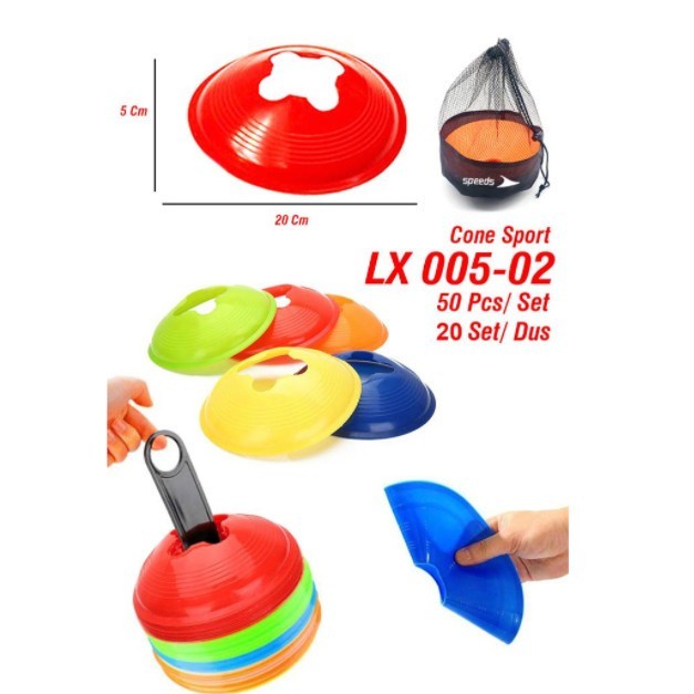 Jual CONE LX005-1 - CONES MANGKOK KECIL MOTIF BULAT POLOS ALAT LATIHAN ...