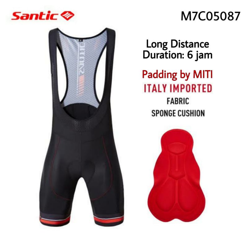 Jual Santic Bib Shorts Padding Celana Gowes Sepeda M7C05087 | Shopee ...