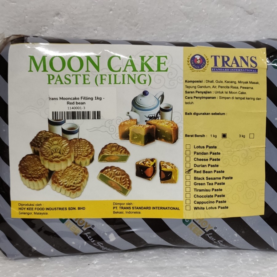 Jual (1kg) Trans Mooncake Filling Isian Mooncake / Kue Bulan - Red Bean ...