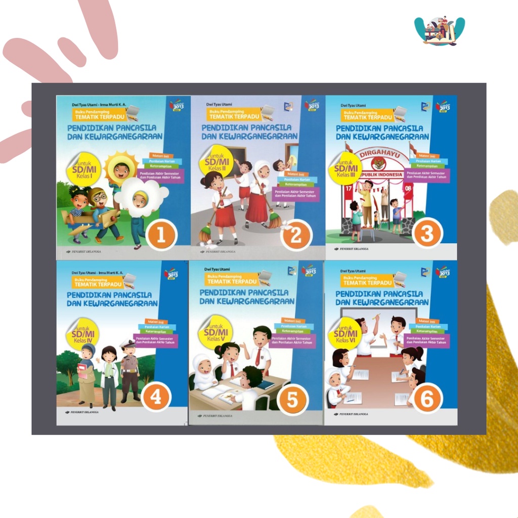 Jual Kelas 1 2 3 4 5 6 Buku Pendamping Tematik Terpadu Ppkn Untuk Sd