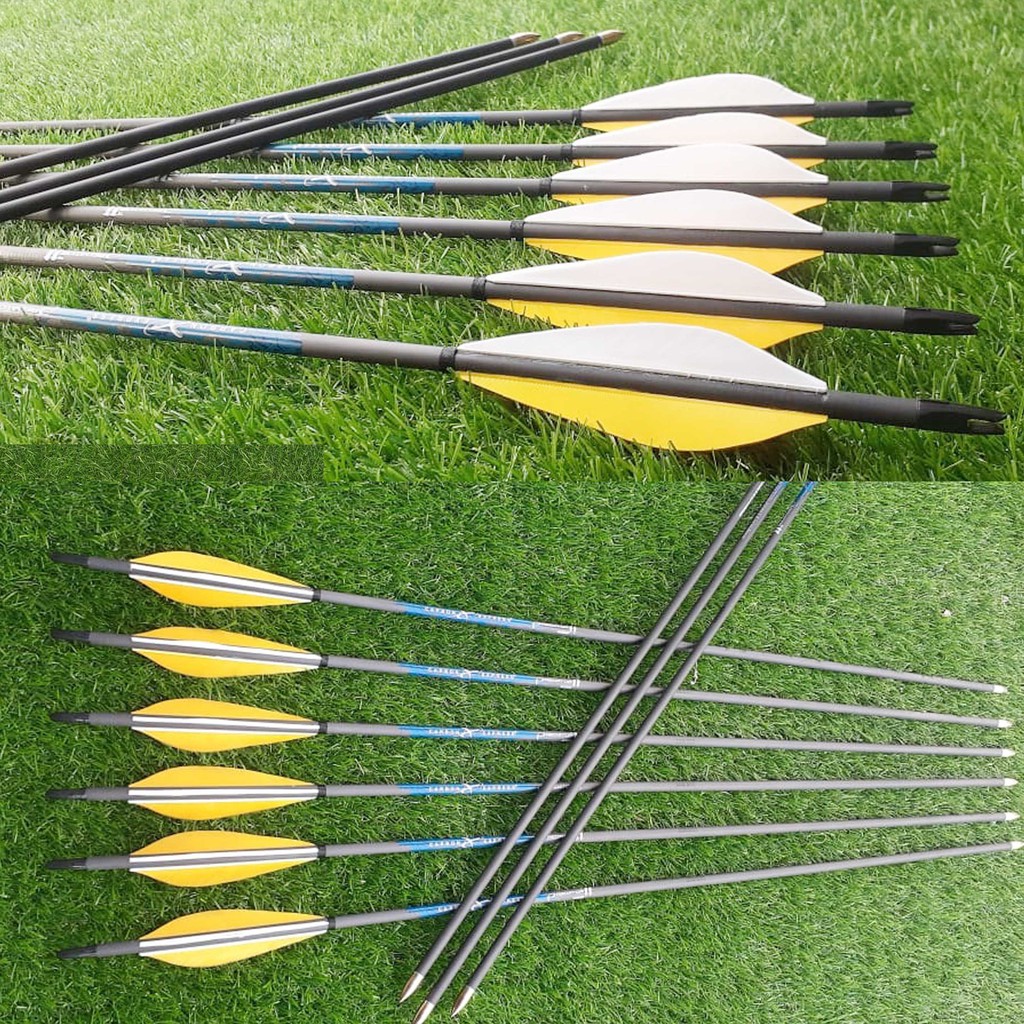 Jual Arrow Pure Carbon Express Predator Vanes Bulu Kalkun Import ...