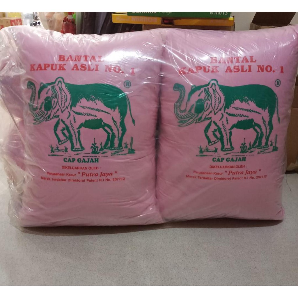 Jual Bantal Guling Kapuk Set Asli Cap Gajah Super Besar Extra Padat ...