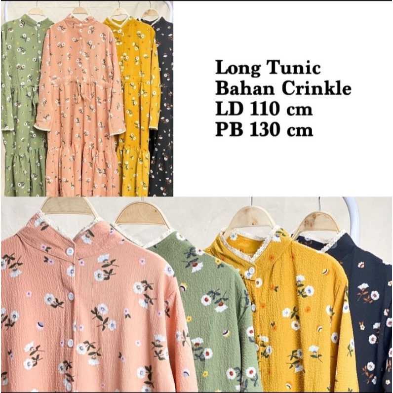Jual MIDI DRESS BUNGA (LONG TUNIK BUNGA) | Shopee Indonesia