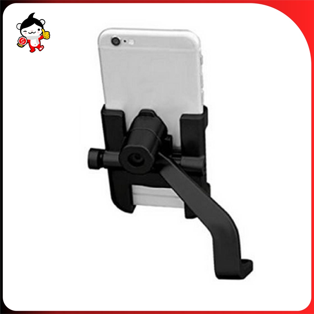 Jual Motorcycle Holder Metal HM 20 Phone Holder Dudukan HP Sepeda Motor Stang Spion Motor Holder ...