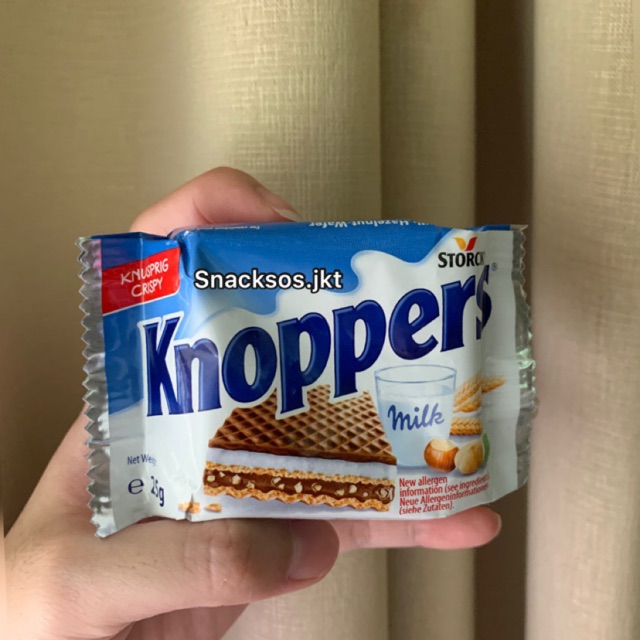 Jual STORCK KNOPPERS MILK CHOCOLATE WAFER CRISPY | Shopee Indonesia