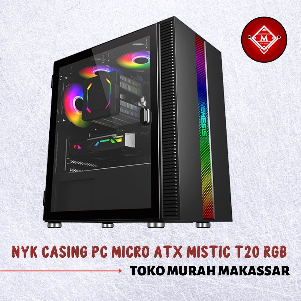 Jual CASING PC NYK MICRO ATX MISTIC T20 RGB /CASE PC NYK MISTIC ...