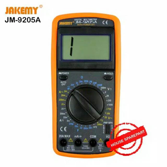 Jual BEST QUALITY DIGITAL MULTIMETER AVOMETER JAKEMY MULTI TESTER ...