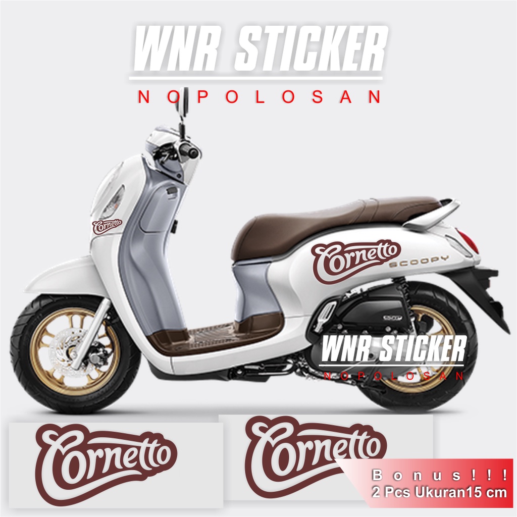 Jual sticker motor cornetto sticker motor universal | Shopee Indonesia