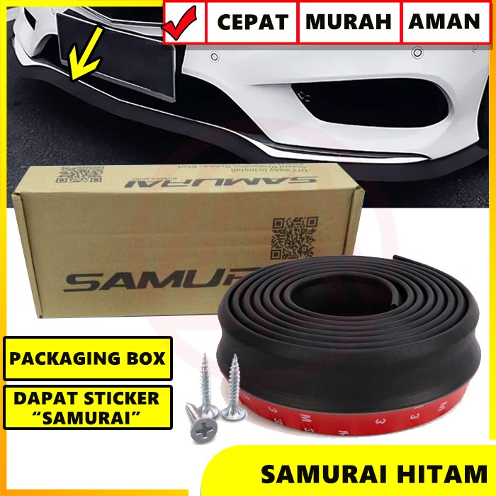 Jual Lips Bumper Samurai Hitam Polos List Body Samurai Hitam EPDM ...