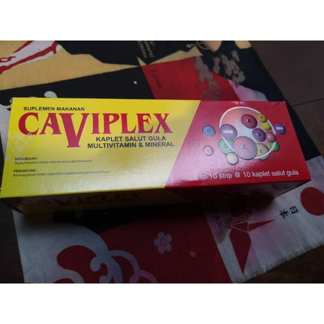 Jual Caviplex tablet multivitamin mineral daya tahan tubuh box isi 100 ...