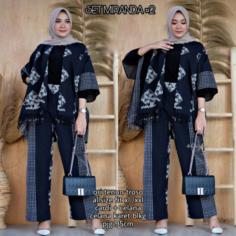 Jual Set Miranda Tenun Troso (Outer + Pant) | Shopee Indonesia