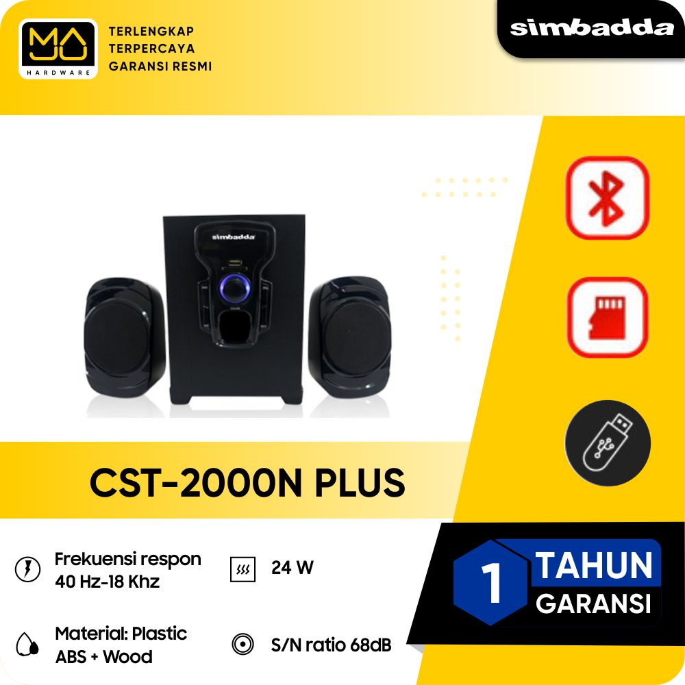 Jual Speaker Bluetooth Simbadda CST 2000N+ - Subwoofer Bass Music ...