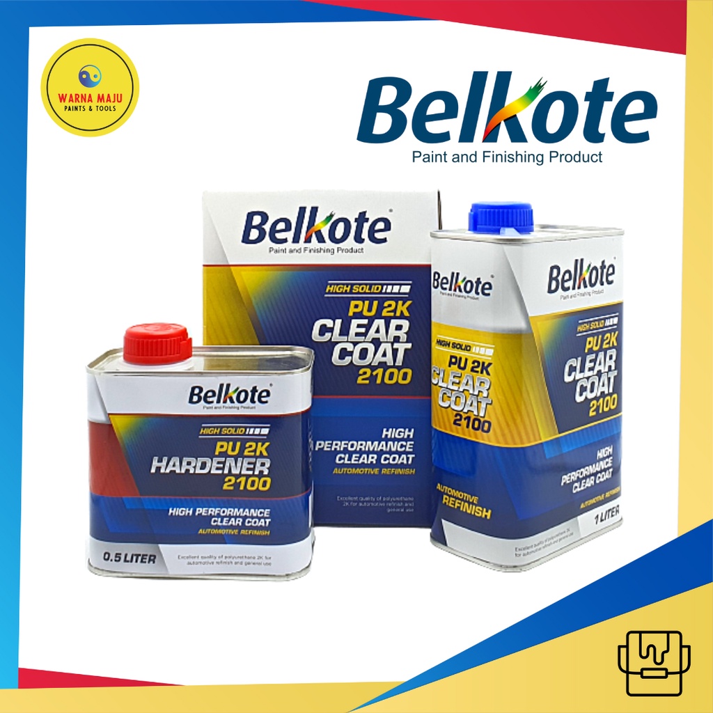Jual Clear Belkote PU 2K 2100 + Hardener | Ukuran : 1.5 Liter/set ...