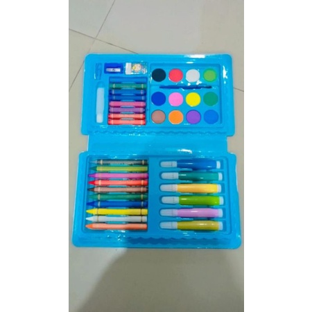 Jual Pensil cat warna kotak set 42pcs Crayon mewarnai set | Shopee ...