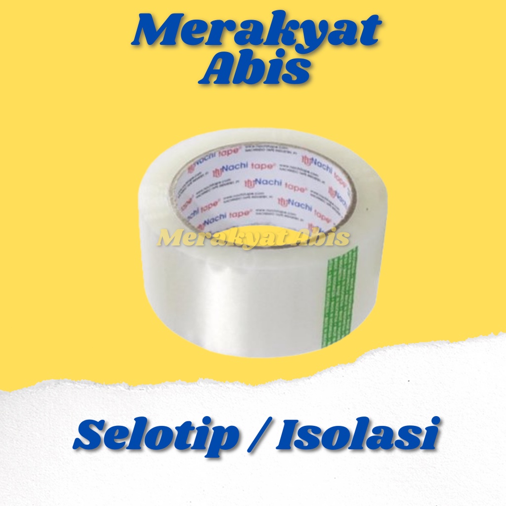 Jual Lakban transparan eceran / isolasi bening / solatip besar ...