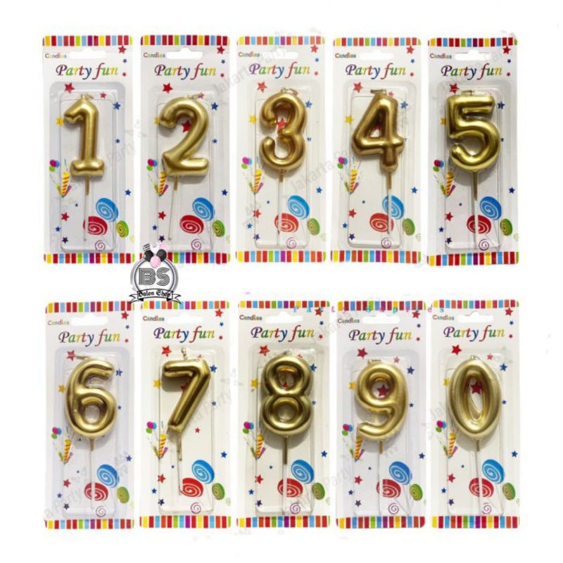 Jual LILIN ANGKA METALIK | LILIN ANGKA ULANG TAHUN | BIRTHDAY CANDLE ...