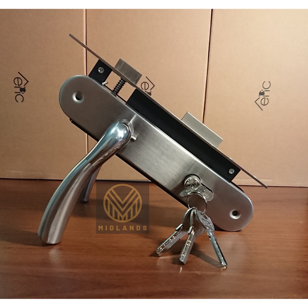 Jual Paket Handle Pintu Besar Stainless/Gagang Kunci Pintu Stainless ...