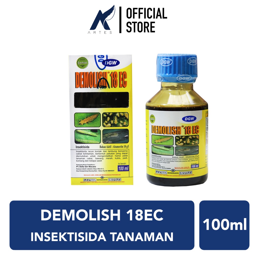 Jual DEMOLISH 18EC Insektisida Racun-Obat Hama Ulat-dll Tanaman Demolis ...