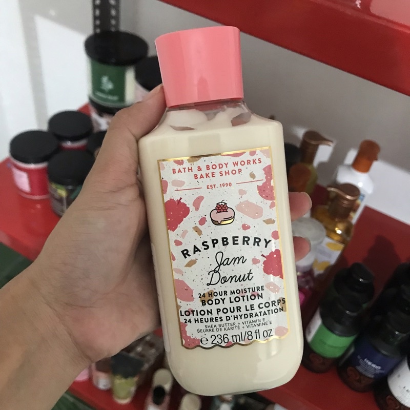 Jual RASPBERRY JAM DONUT BODY LOTION 236ml BATH&BODY WORKS | Shopee ...