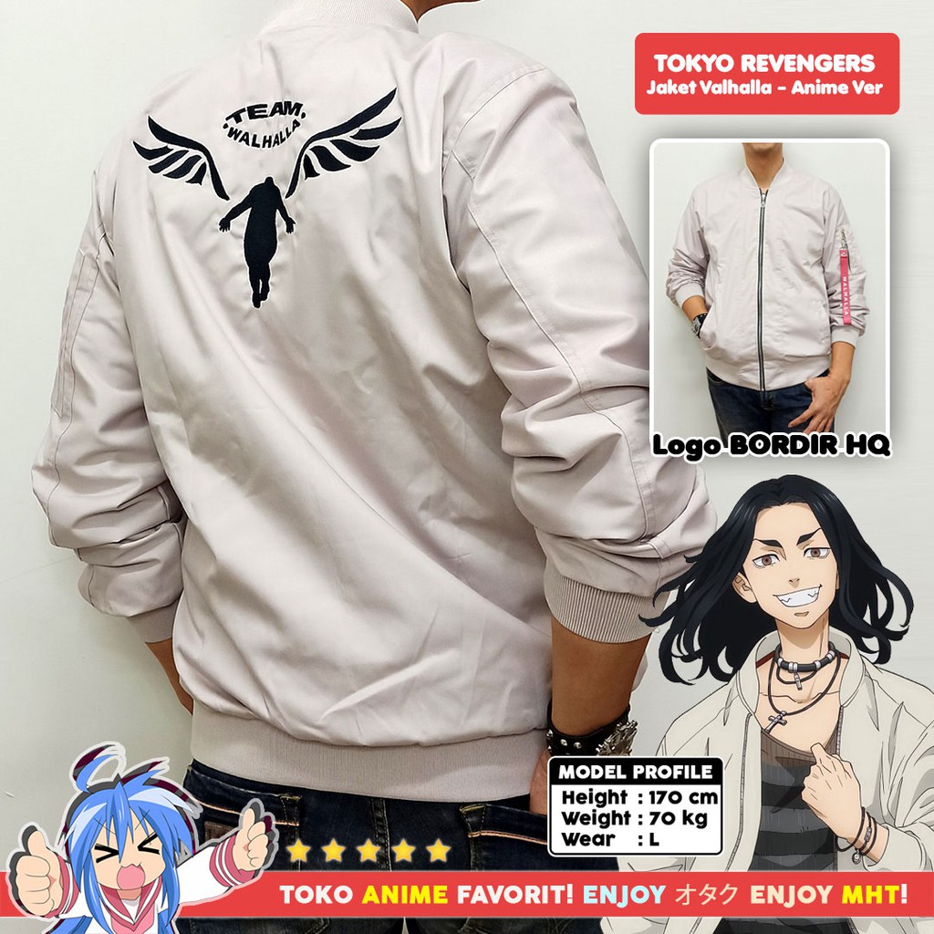 Jual Jaket Bomber Anime Tokyo Revengers Valhalla Keisuke Baji Kazutora ...