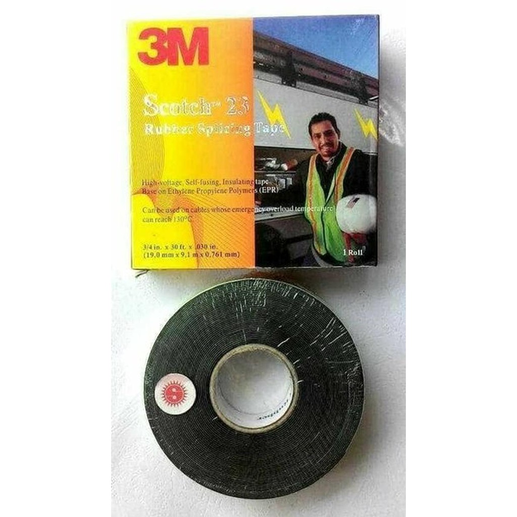 Jual Jual Isolasi 3 M scotch 23 karet rubber 9 m high pressure tegangan ...