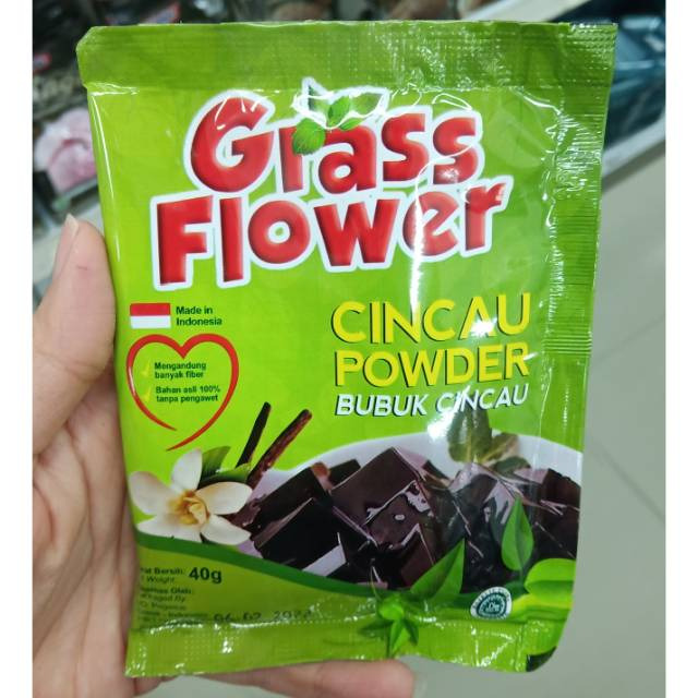 Jual Bubuk Cincau Hitam Cincau Powder Grass Flower 40gr | Shopee Indonesia
