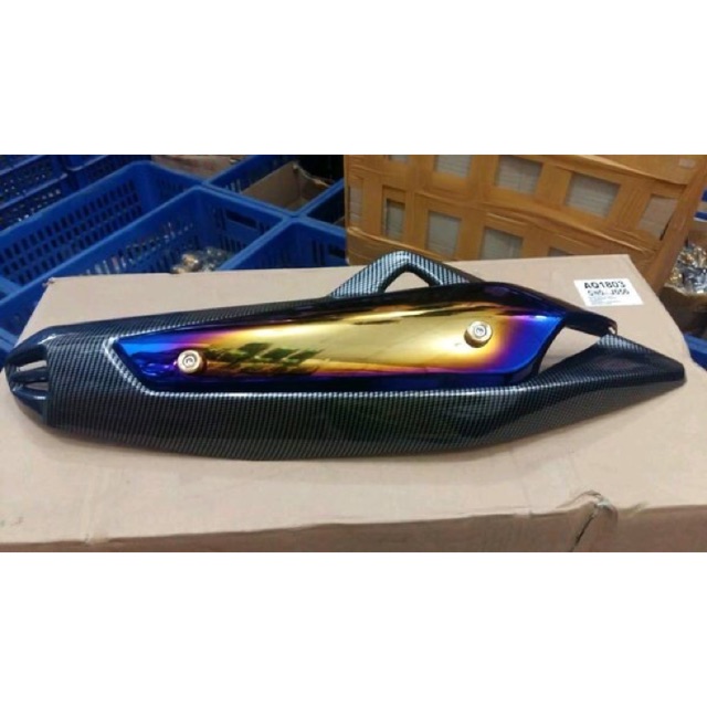 Jual cover knalpot yamaha nmax 2tone Original besi | Shopee Indonesia