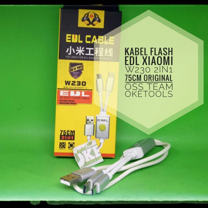 Jual KABEL XIAOMI DEEP FLASH EDL 2IN1 ORIGINAL EDL MI DEEP FLASH CABLE ...