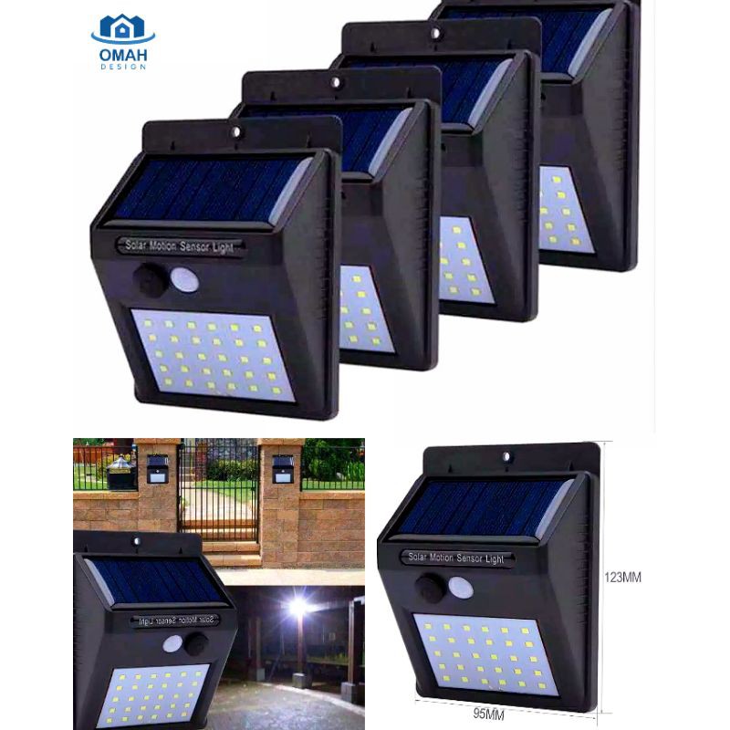 Jual Lampu Solar Cell Sensor Gerak, 30LED, Super Terang | Shopee Indonesia