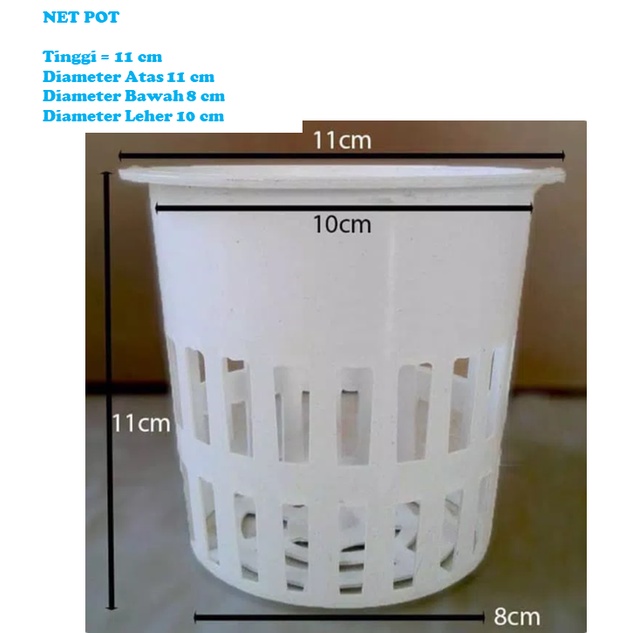 Jual Net Pot Netpot Hidroponik putih - 10 cm | Shopee Indonesia