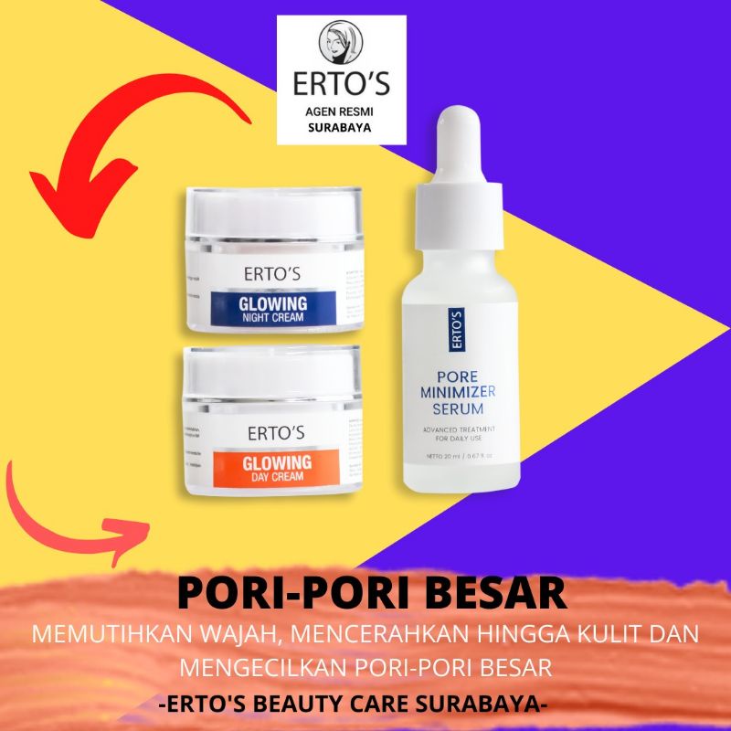 Jual ORI (promo) Ertos Paket Glowing dan Pori Poripori Besar 3in1 ( Gdc, Gnc, Pore ) | Shopee ...