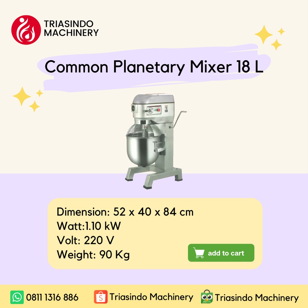 Jual PLANETARY MIXER 20 LITER | Shopee Indonesia