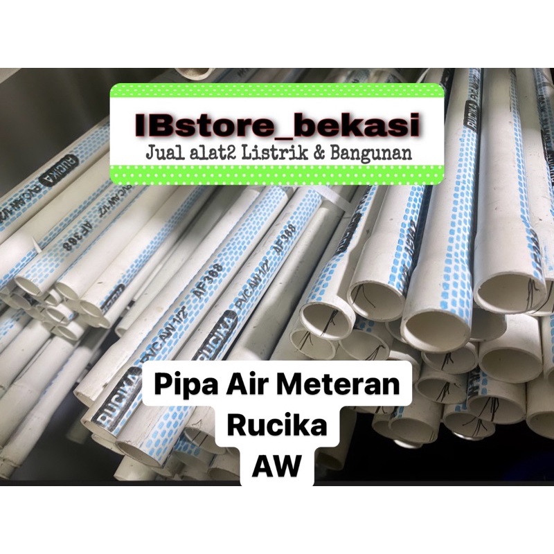 Jual Pipa Rucika AW 1/2 Meteran 100cm | Paralon Air Pvc Potongan ...