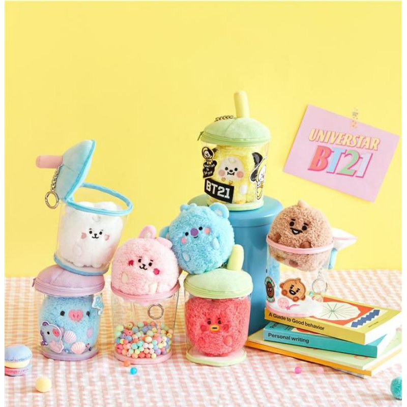 Jual [PO] bt21 official reject baby boba bubble tea bagcharm keychain ...