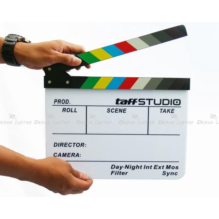 Jual Clapper Board Slate Papan Penanda Take Shot Action Film Shooting ...