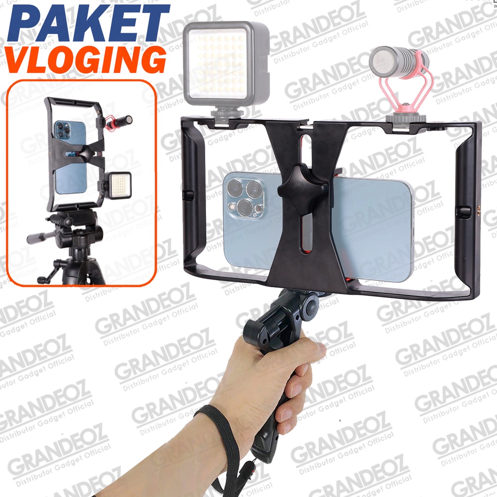 Jual U-Rig Handphone Holder + Handheld Tripod Dudukan HP Rig Smartphone ...