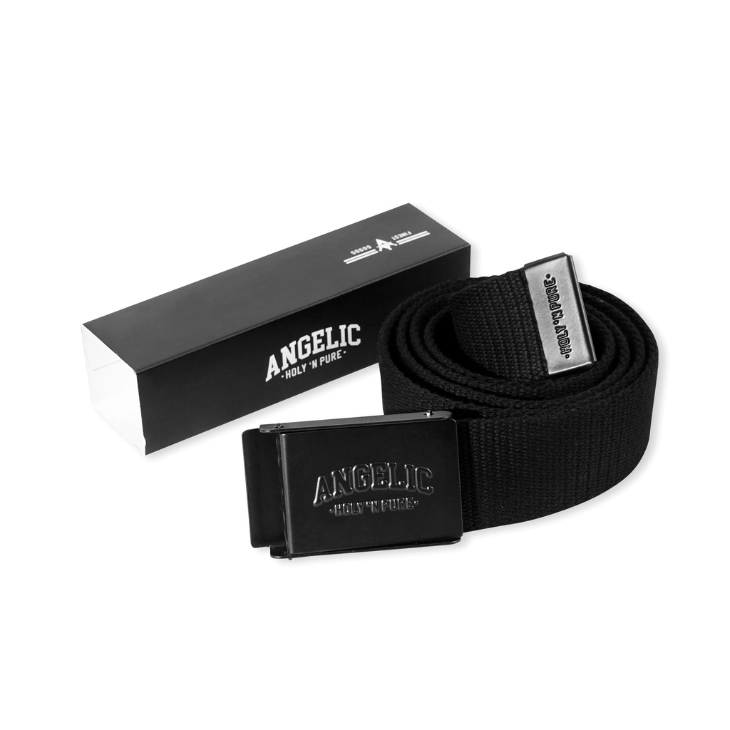 Jual Angelic Holynpure - Ikat Pinggang Black Cotton Wabbing Belt ...